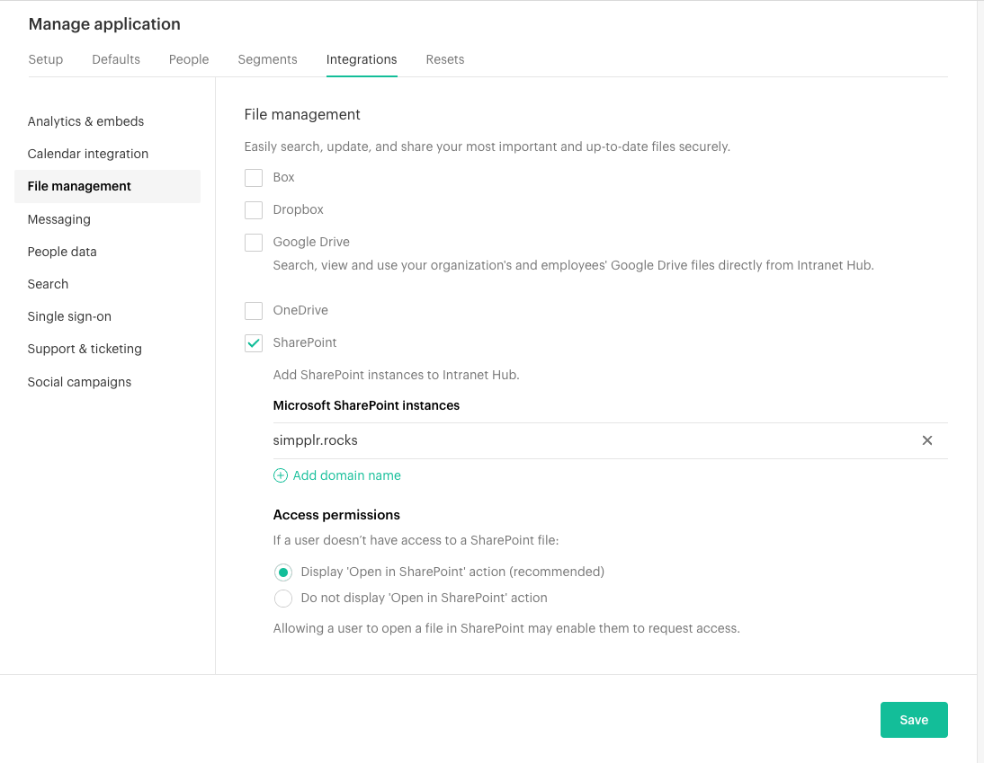 SharePoint/OneDrive File Integration with Simpplr – Simpplr