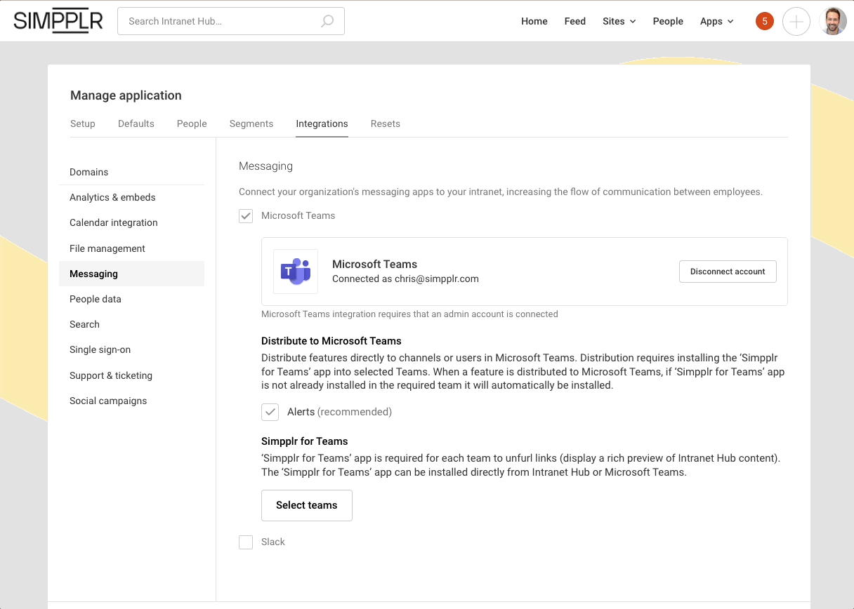 Microsoft Teams Integration – Simpplr